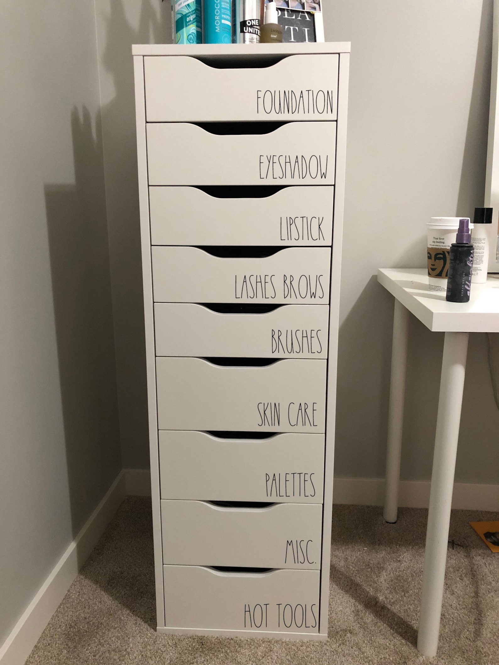 Makeup Organizer Label Decals Makeup Labels for Storage and - Etsy