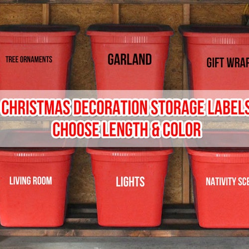Vinyl Storage Labels Custom Organization Labels Bin Labels - Etsy