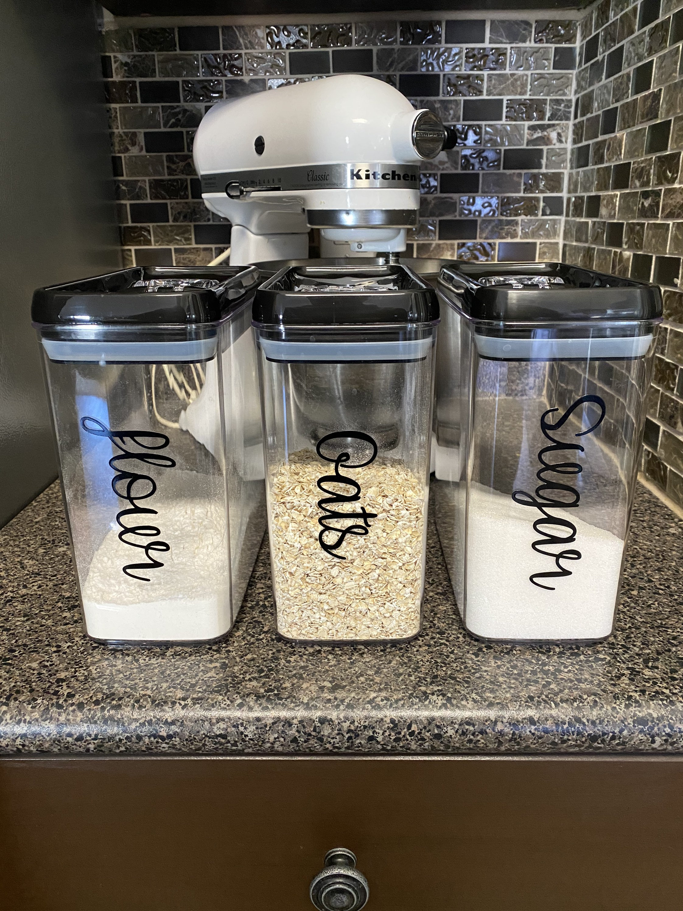 Custom Kitchen Labels | Kitchen Pantry Organization Decal, Pantry ...