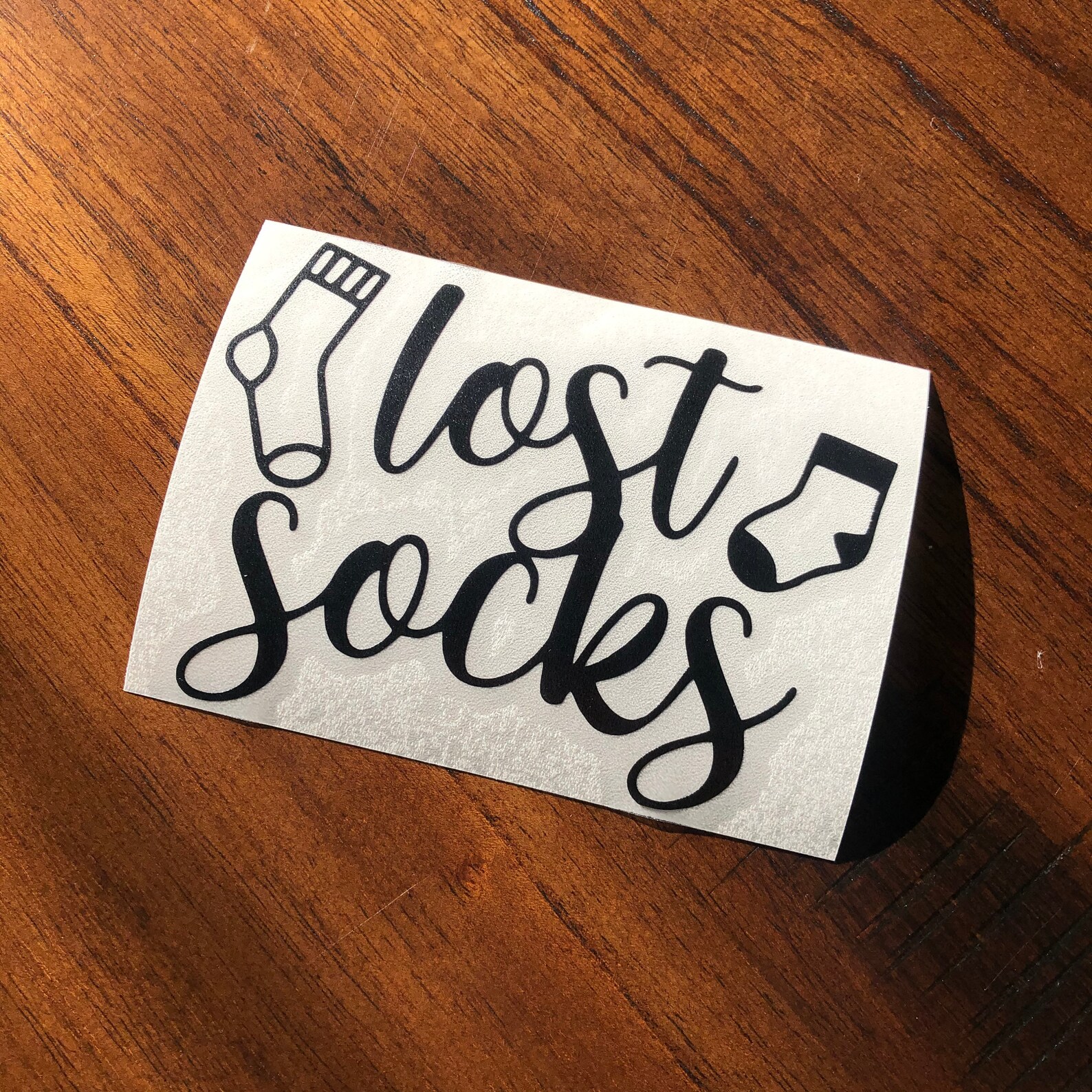 Lost Socks Sign Decal Sticker | Laundry Room Decal | Spare Socks ...