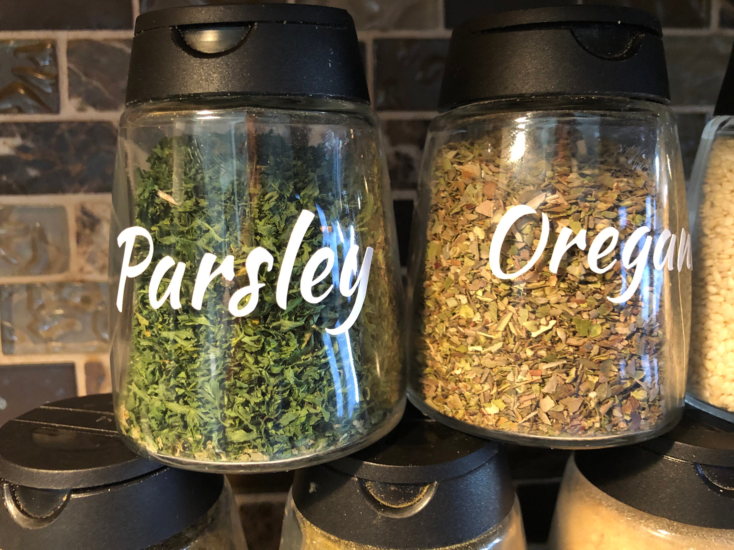 Spice Jar Labels | Spice Jar Labels, Herb and Spice Jar Decals | Vinyl ...