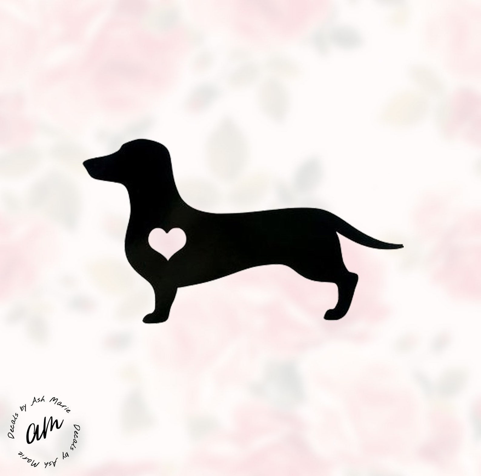 Dachshund Dog Vinyl Decal, Sticker, Weiner Dog Decal, Pet Lover Decal ...