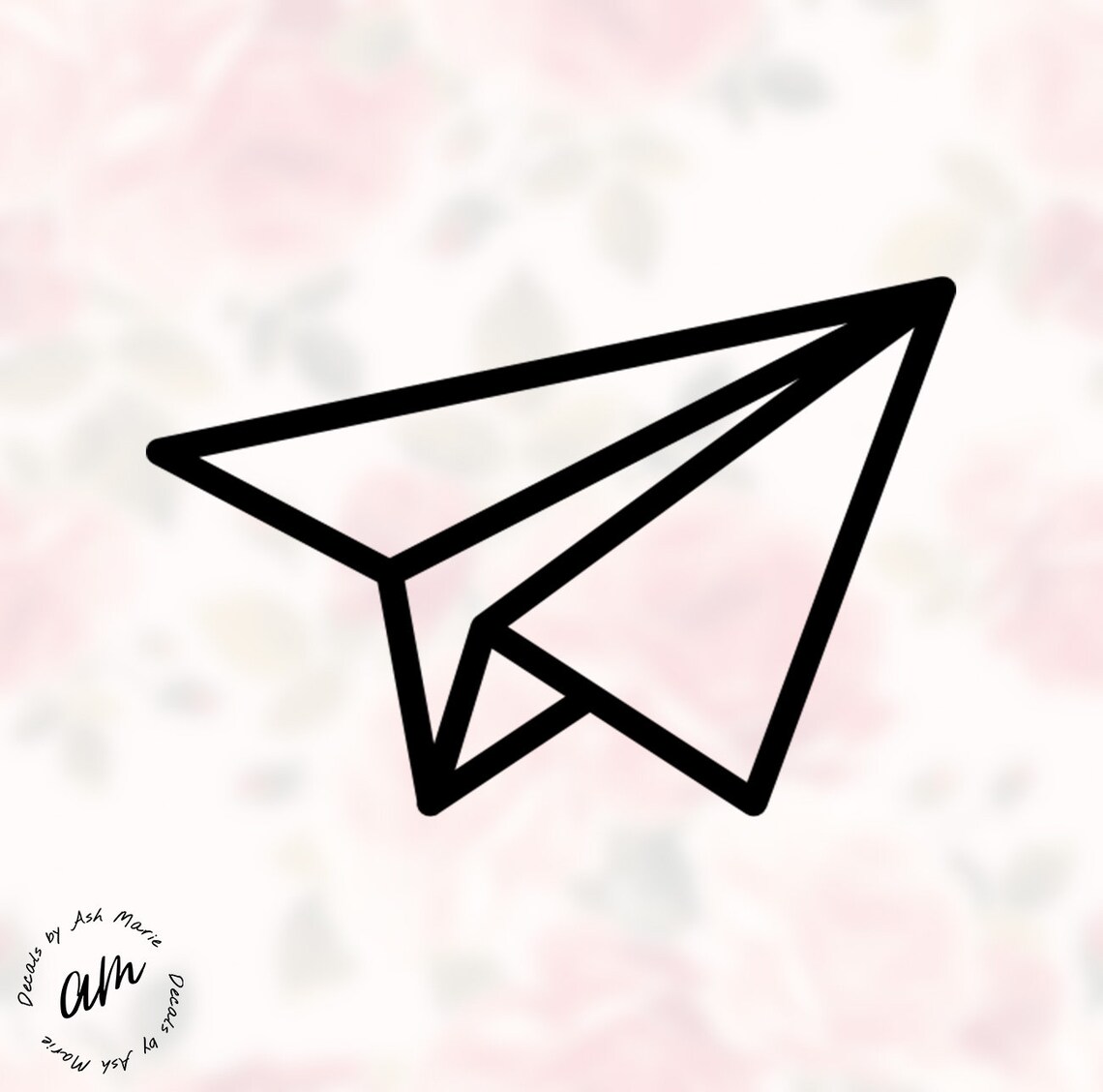 Cute Paper Airplane Decal Sticker Paper Plane Window Decal | Etsy