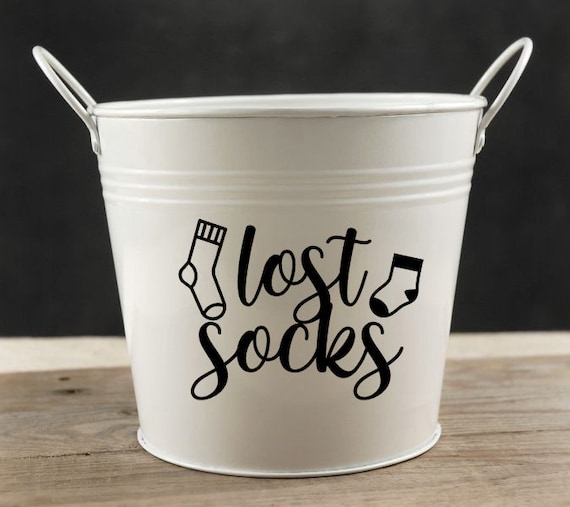 Wall Decals & Murals Spare Socks Sticker Lost Socks Basket Decal ...