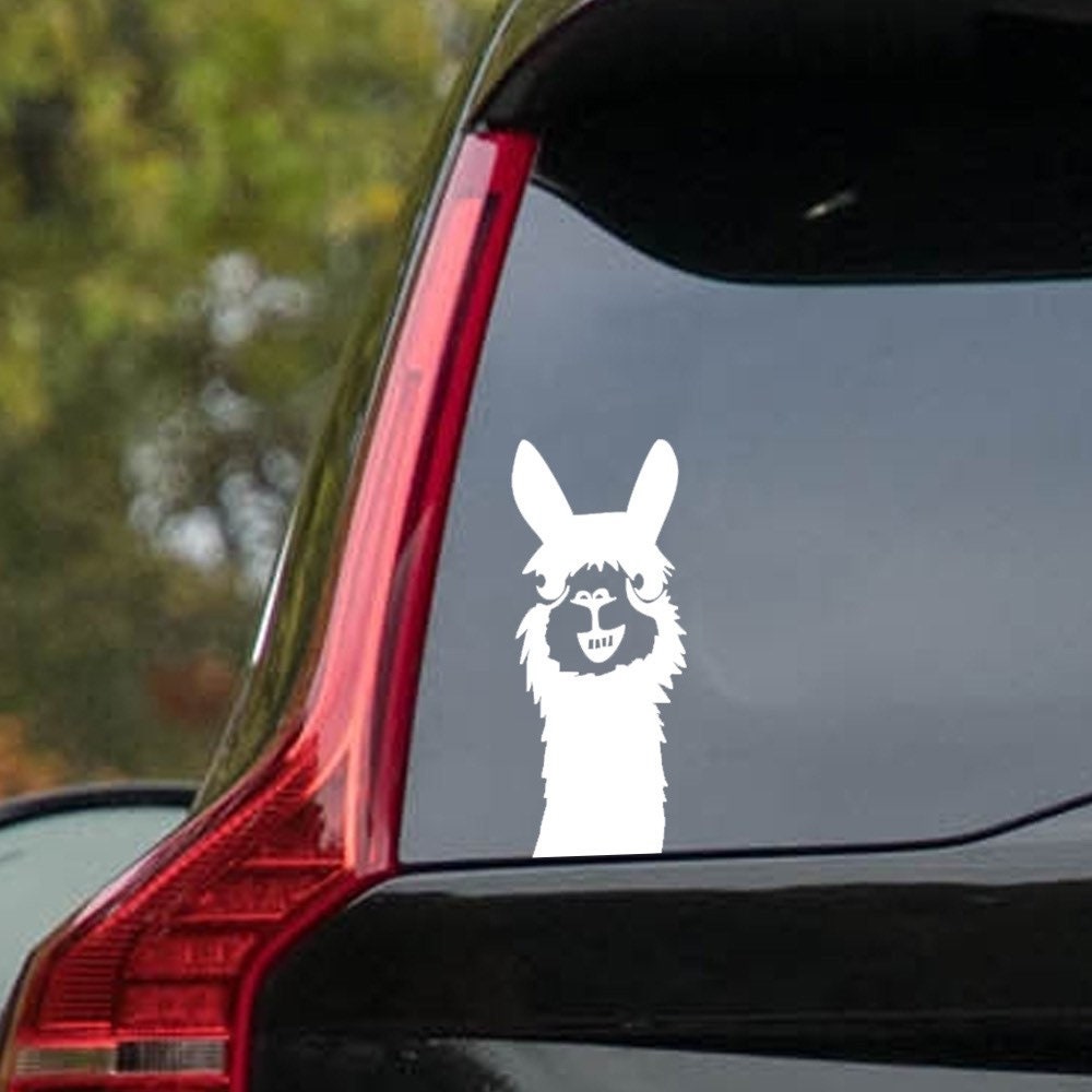 Cute Llama Vinyl Decal, Sticker, Laptop Decal, Cute Decal, Car Window ...