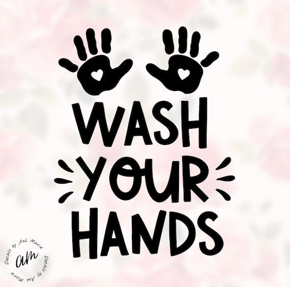 Wash Your Hands Decal Sticker for Bathroom Mirror Wash Your | Etsy