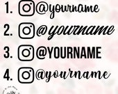 Instagram Decal, Instagram Car Decal, Window Decal, Instagram Business ...