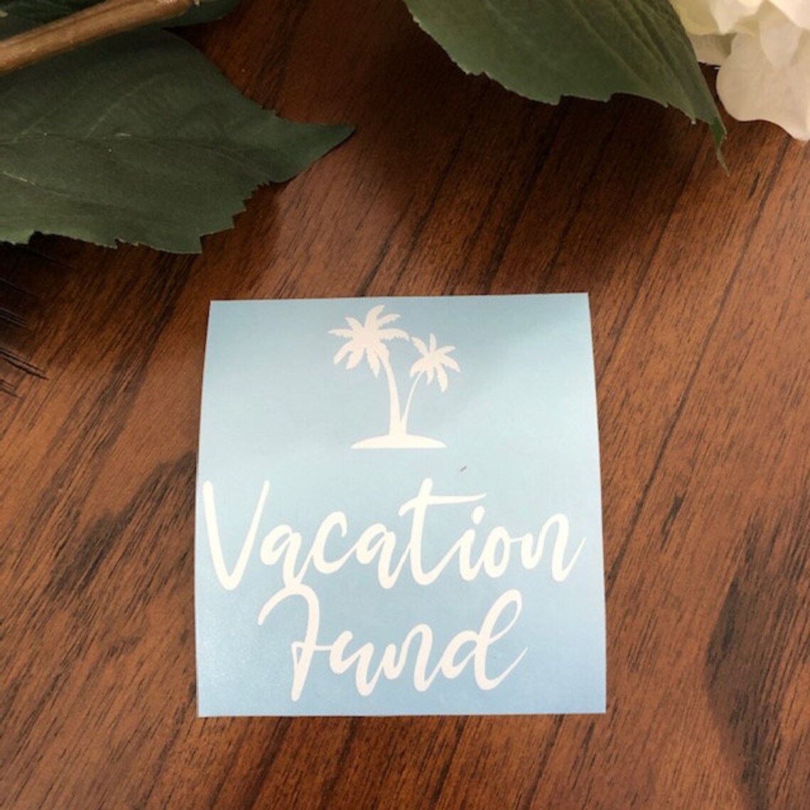 Vacation Fund Decal Sticker | Piggy Bank Decal Travel Funds Jar ...