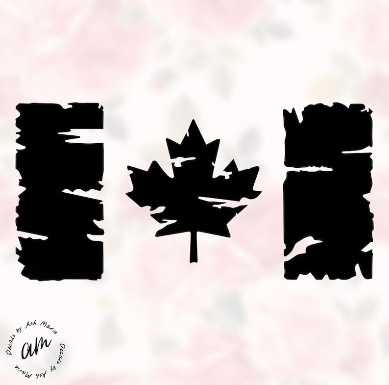 Distressed Canada Flag Decal | Eroded Car Window Door Bumper Vinyl ...