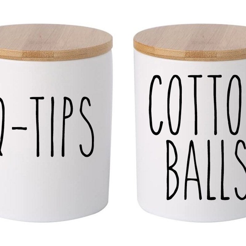 Qtip Jar - Etsy