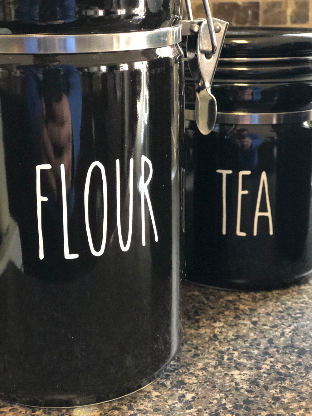 Kitchen Canister Decals Kitchen Canister Labels Kitchen - Etsy