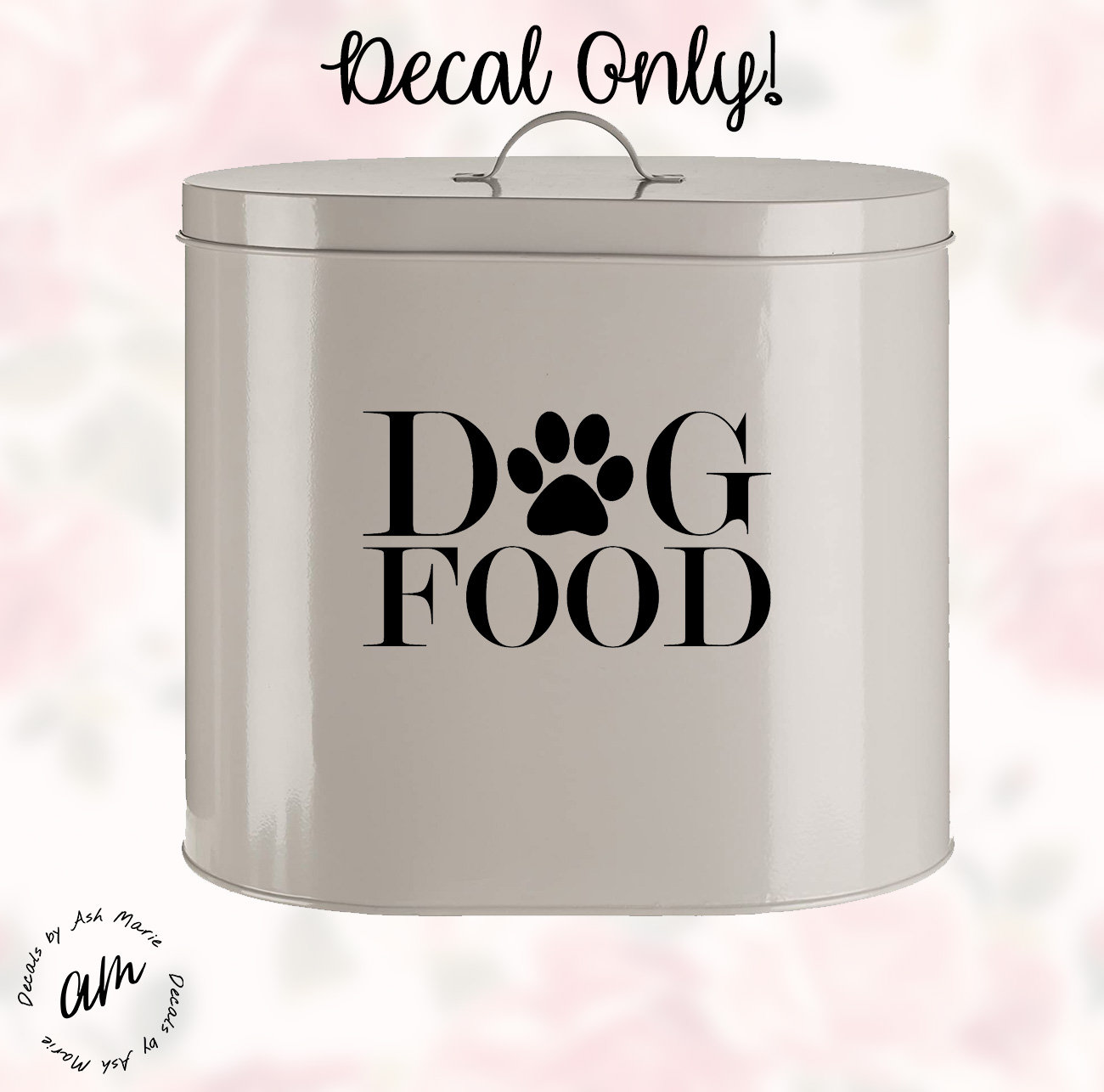 Dog Food or Cat Food Container Decal Label Dog Food Sticker - Etsy