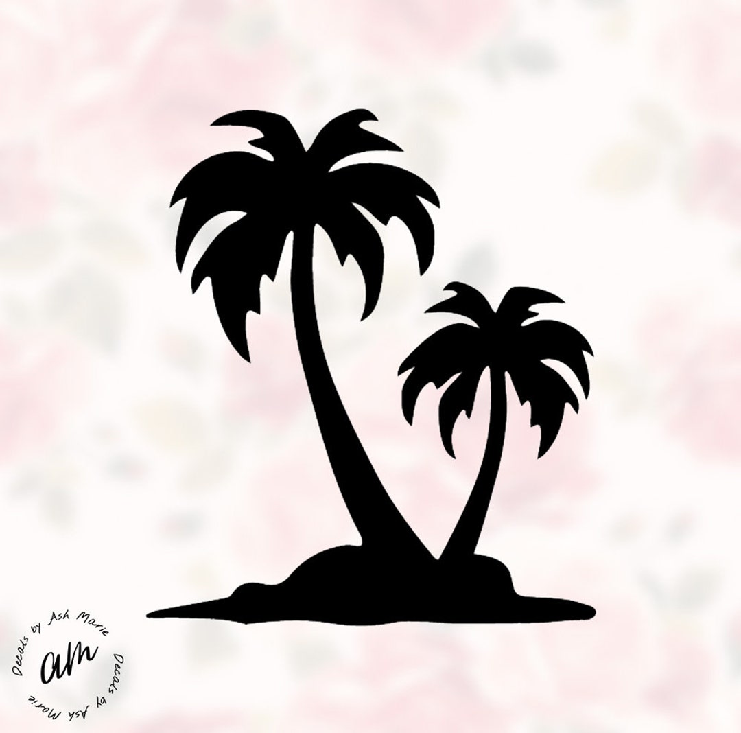 Palm Tree Vinyl Decal Sticker - Etsy