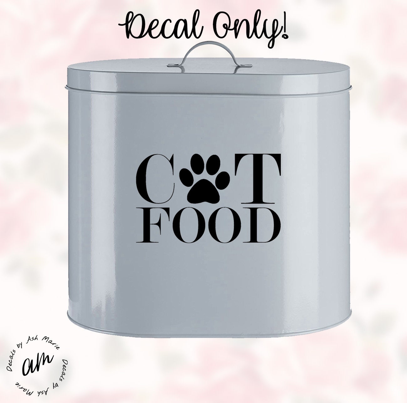 Dog Food or Cat Food Container Decal Label Dog Food Sticker - Etsy