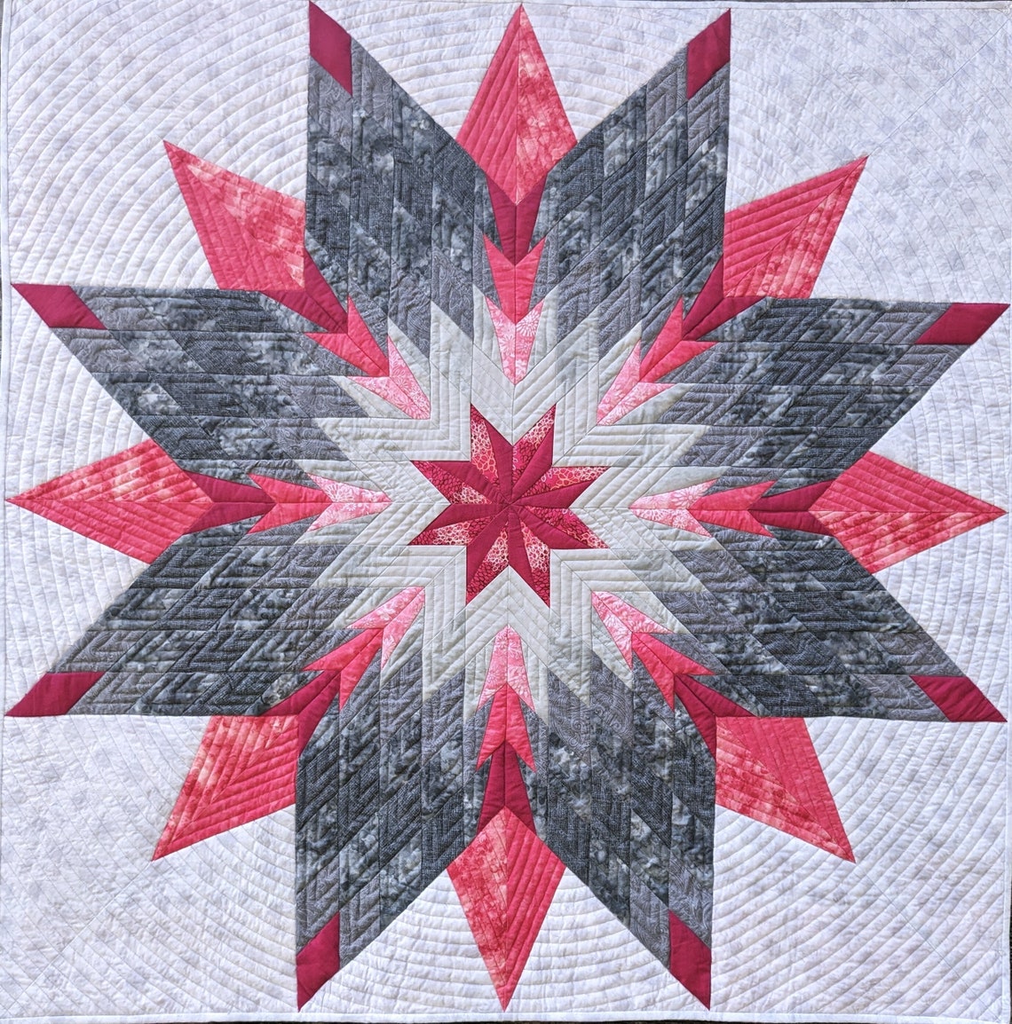 Star Burst Quilt 48" X 48" - Etsy
