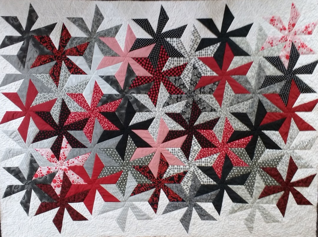 Scrappy Pinwheels Quilt E-pattern - Etsy