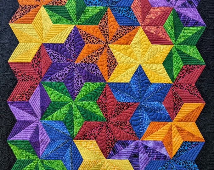 Diamond Chain Star Quilt E-pattern - Etsy