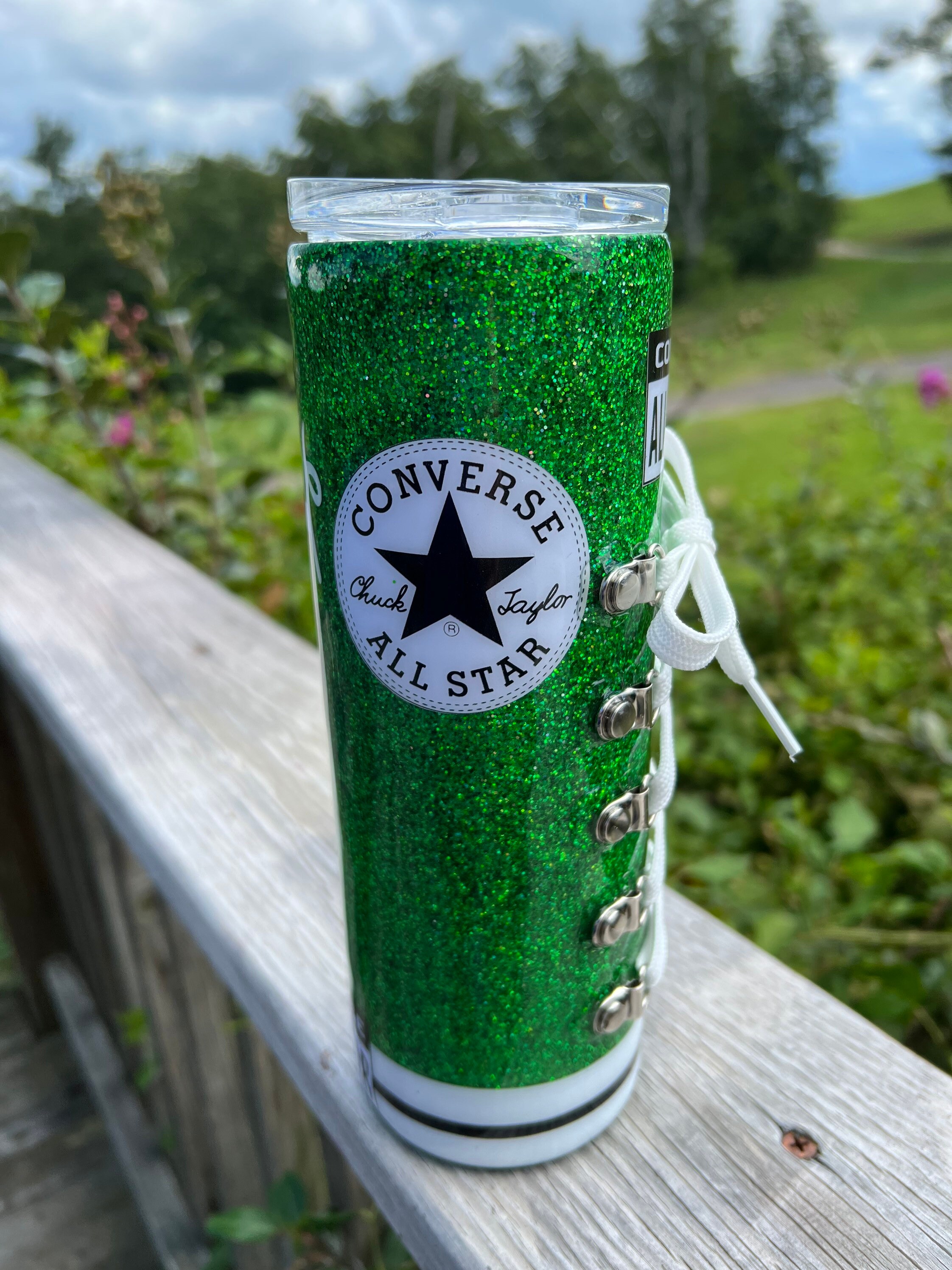 Custom Personalized “all Star Tennis Shoe” 20oz Glitter Tumbler! You ...