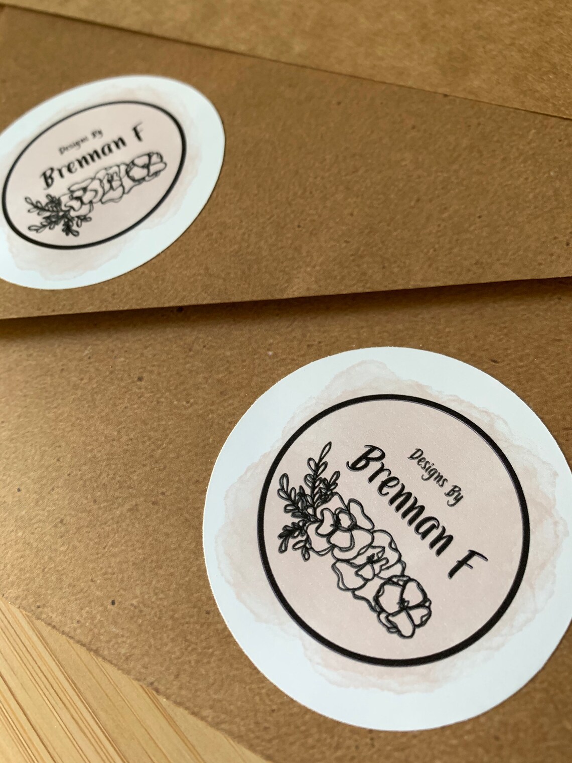 Custom Logo Sticker Sheet Small Shop Small Business Brand | Etsy