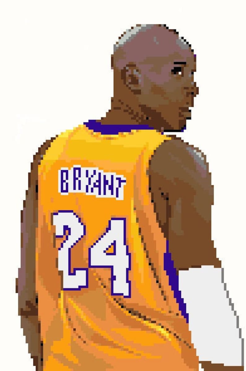 Kobe Bryant Cross Stitch Pattern - Etsy Canada