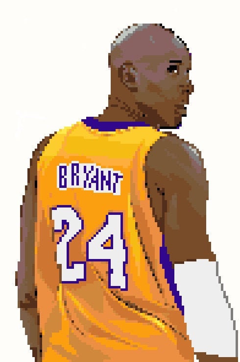 Kobe Bryant Cross Stitch Pattern - Etsy