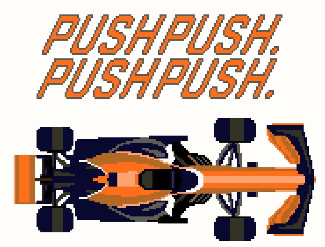 Formula 1 Racing Cross Stitch Pattern - 2 Sizes - Etsy