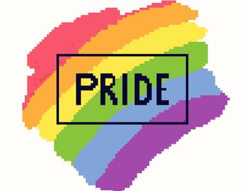 Trans Pride Flag Cross Stitch Pattern LGBTQ Home Décor - Etsy