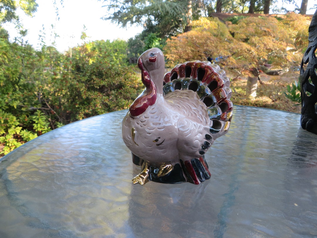 Kay Finch Turkey Figurine: 1939 Corona Del Mar Thanksgiving Centerpiece ...