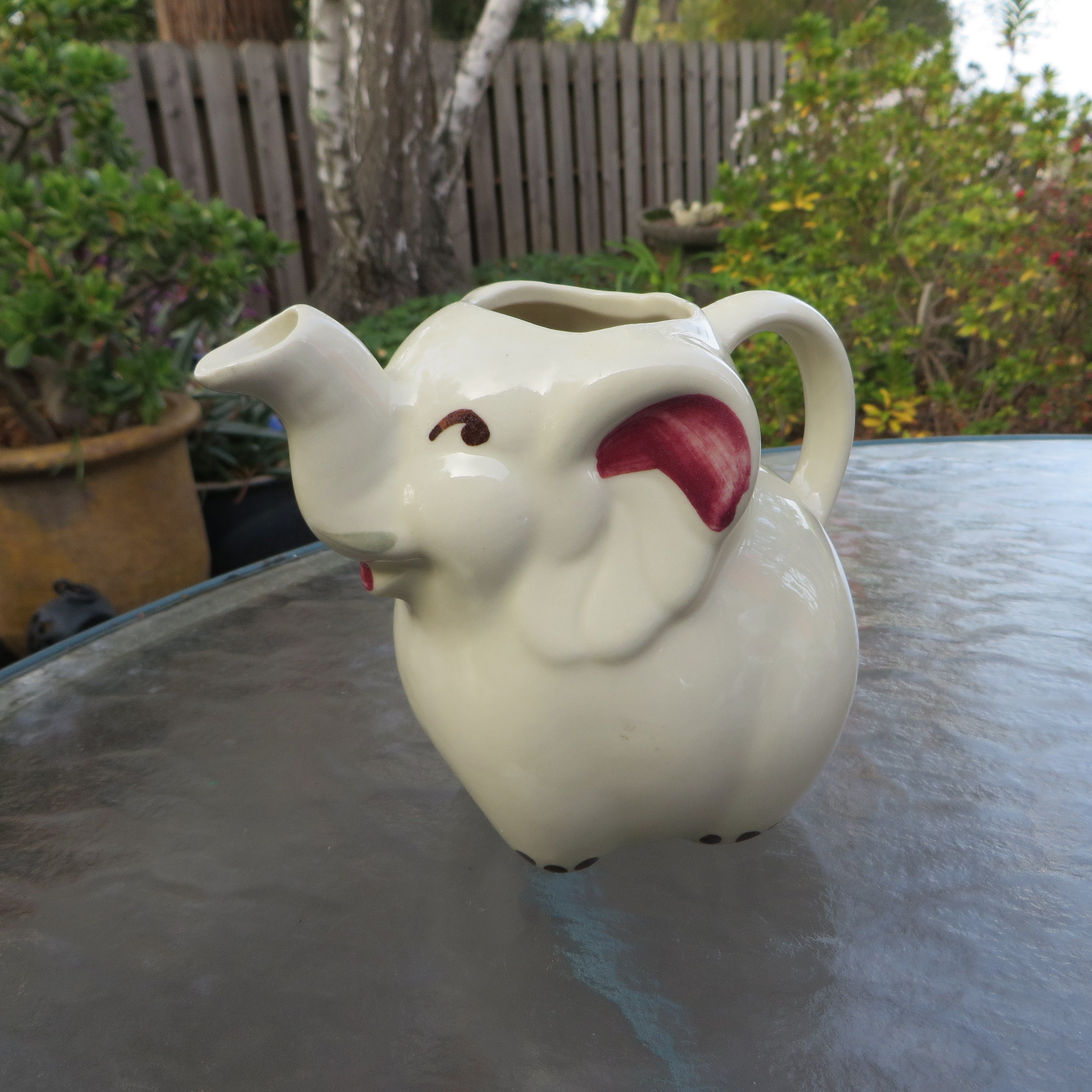 Wonderful 1940s elephant Childs Pitcher by Shawnee - Etsy