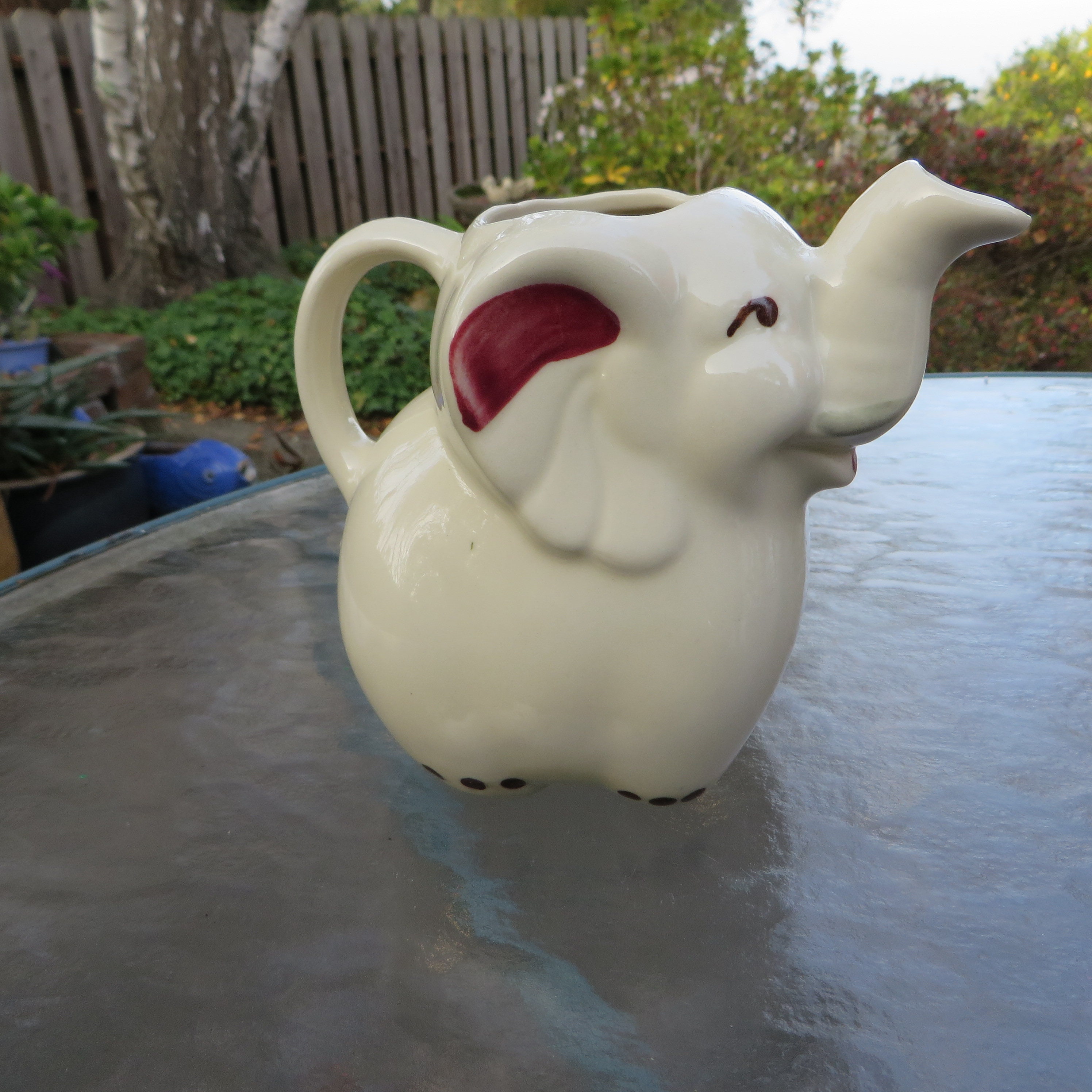 Wonderful 1940s elephant Childs Pitcher by Shawnee - Etsy