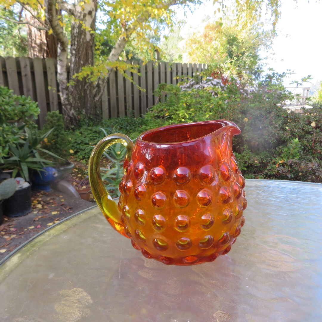 MCM #6042-P Tangerine Bubble Pitcher Designed by Wayne Husted for ...