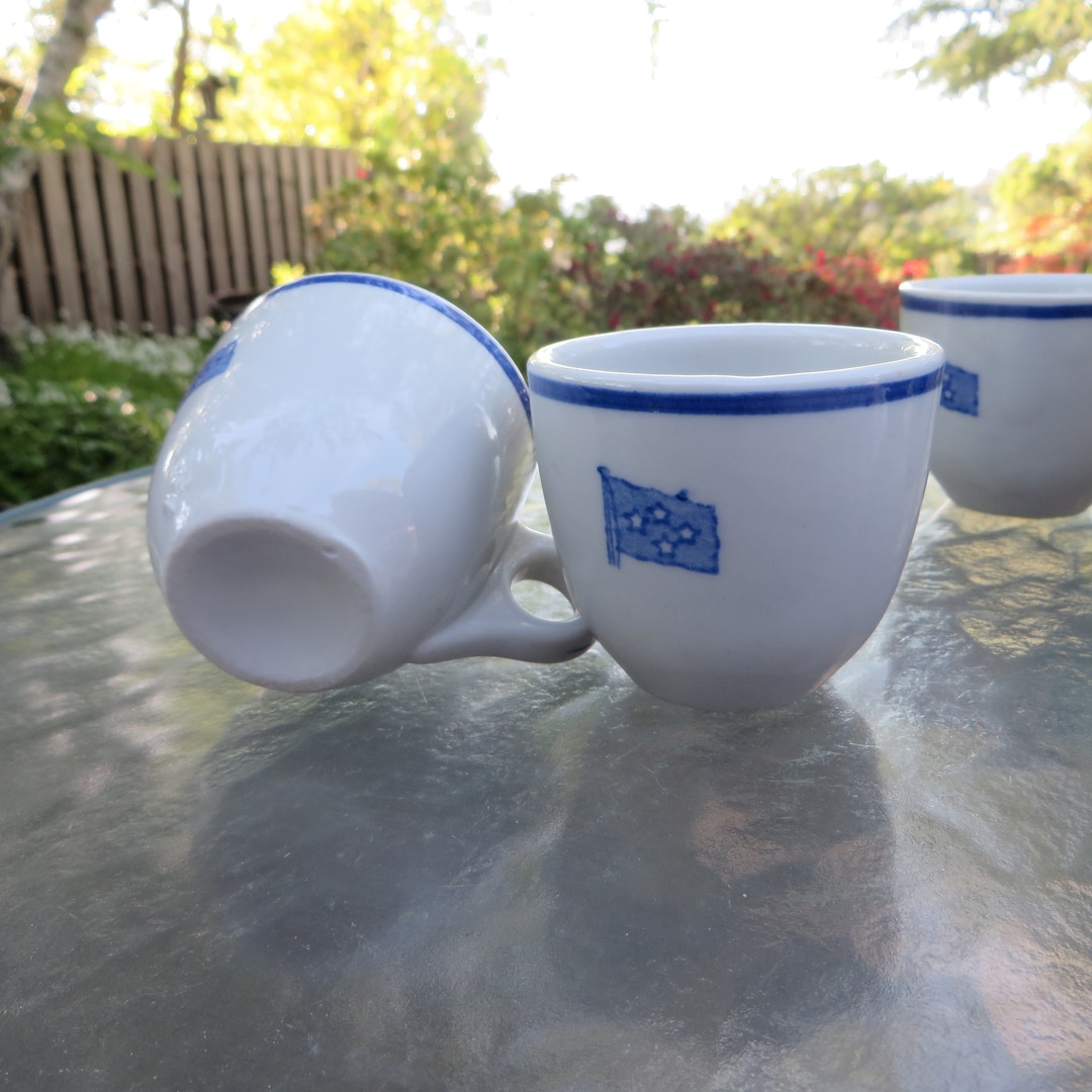 US Navy "4 Star" Fleet WW11 Mess Espresso Cup (only) Tepco / Shenango ...