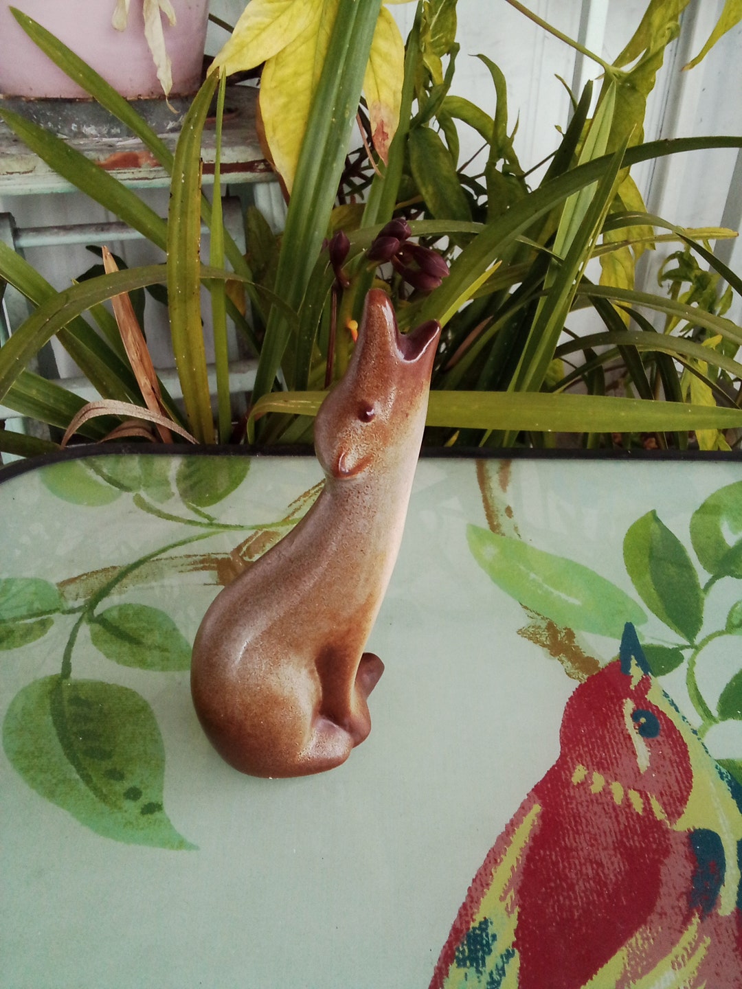 Scarce Howard Pierce Semi Glossy Brown 6 Howling Coyote Unusual Color ...