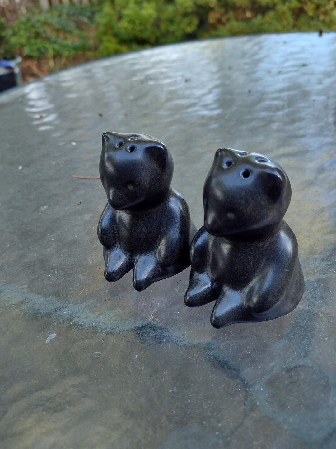 Pigeon River Pottery Black Bear Cubs 2.5" Salt & Pepper Shakers ...