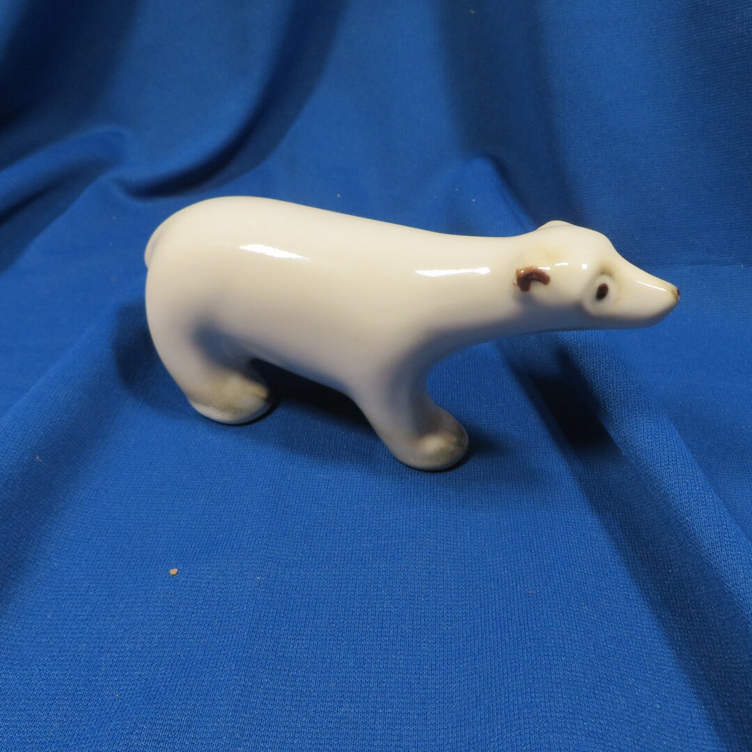 Kinda Rare! Howard Pierce Glossy White Polar Bear (ink Stamped and ...
