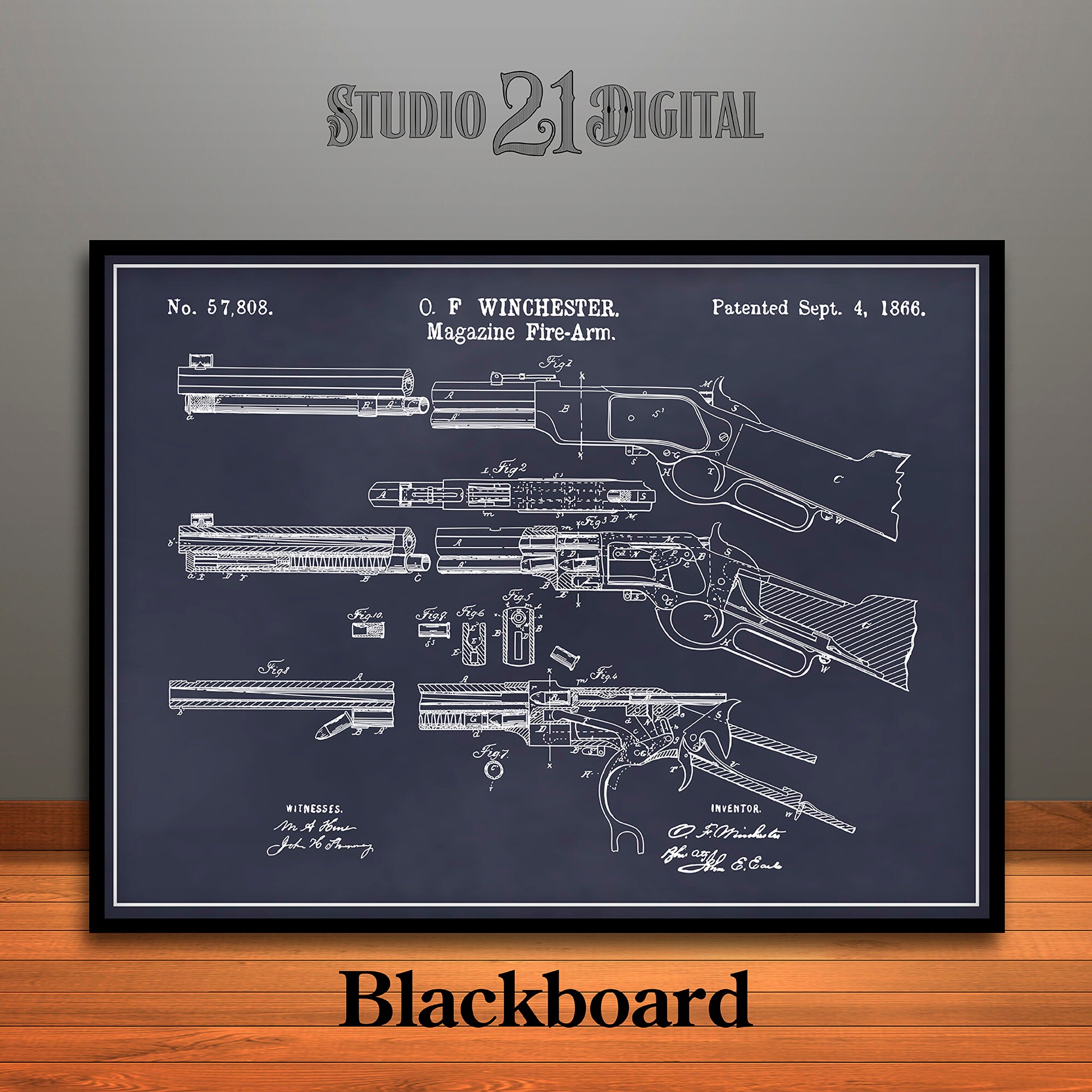 Winchester Lever Action Rifle Patent Digital Download | Etsy