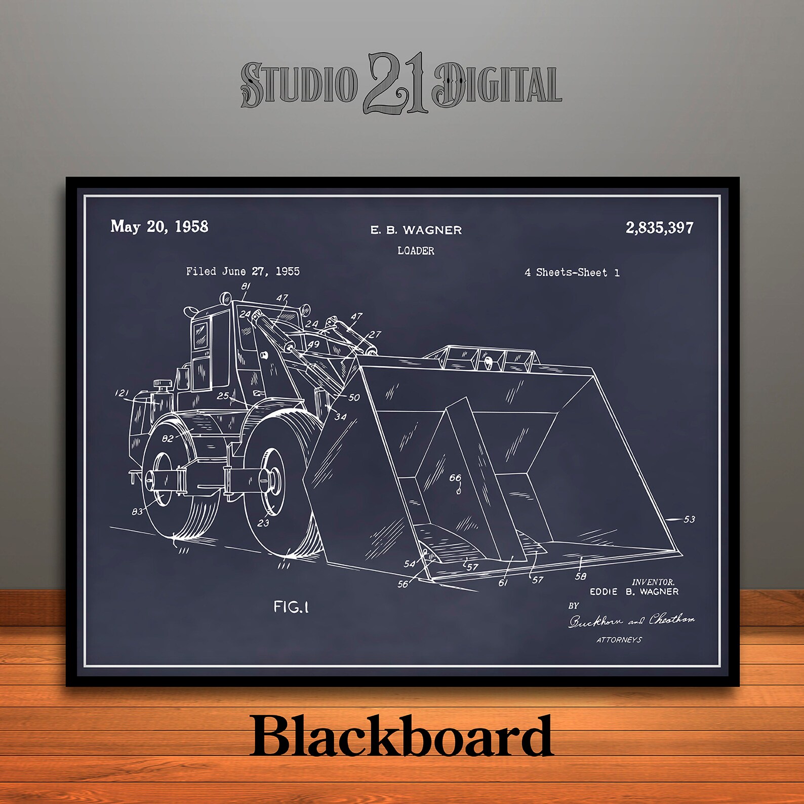 Front End Loader Printable Patent Print Heavy Equipment | Etsy