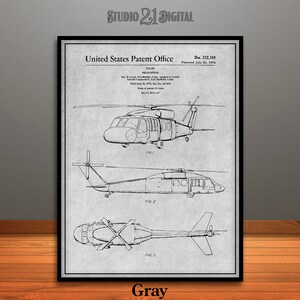 Sikorsky UH-60 Black Hawk Patent Digital Download, Pilot or Flight ...