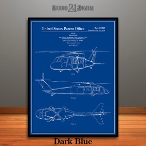 Sikorsky UH-60 Black Hawk Patent Digital Download, Pilot or Flight ...