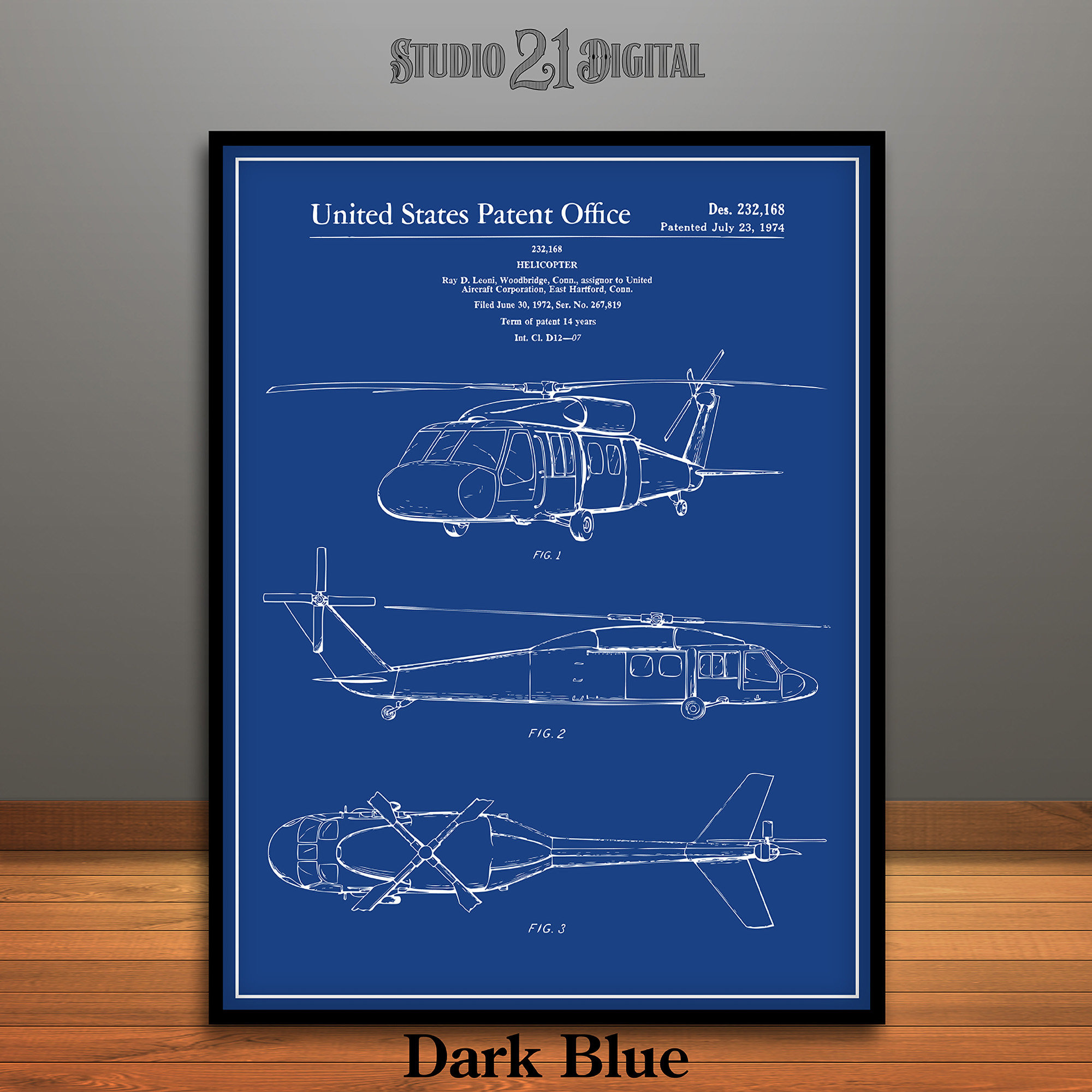 Sikorsky UH-60 Black Hawk Patent Digital Download, Pilot or Flight ...