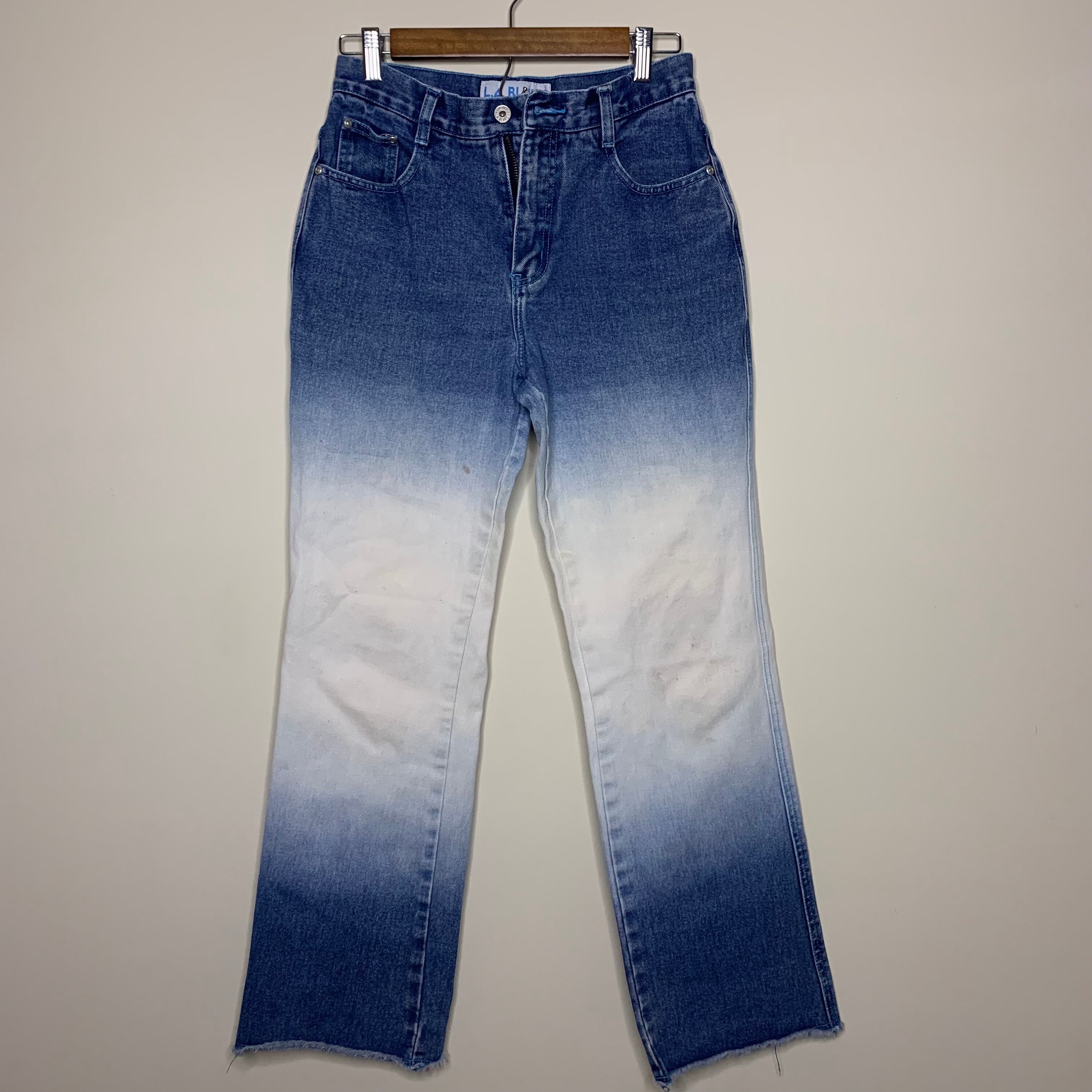 LA Blues Ombre Denim Pant Fade Ombre Stretchable Jeans Women Casual ...