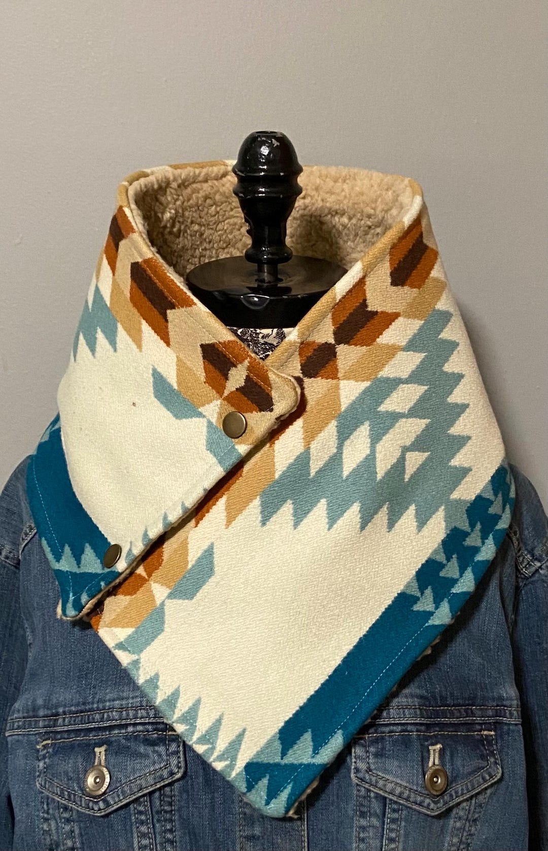 Western Wool Cowl - Etsy