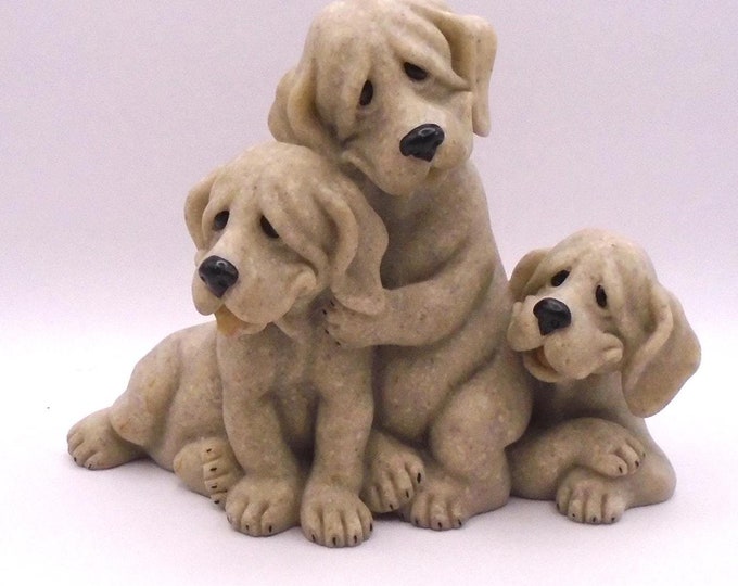 Vintage Quarry Critters Figurine, 3 Puppy Dogs: petie, Pepe' and Pooch ...