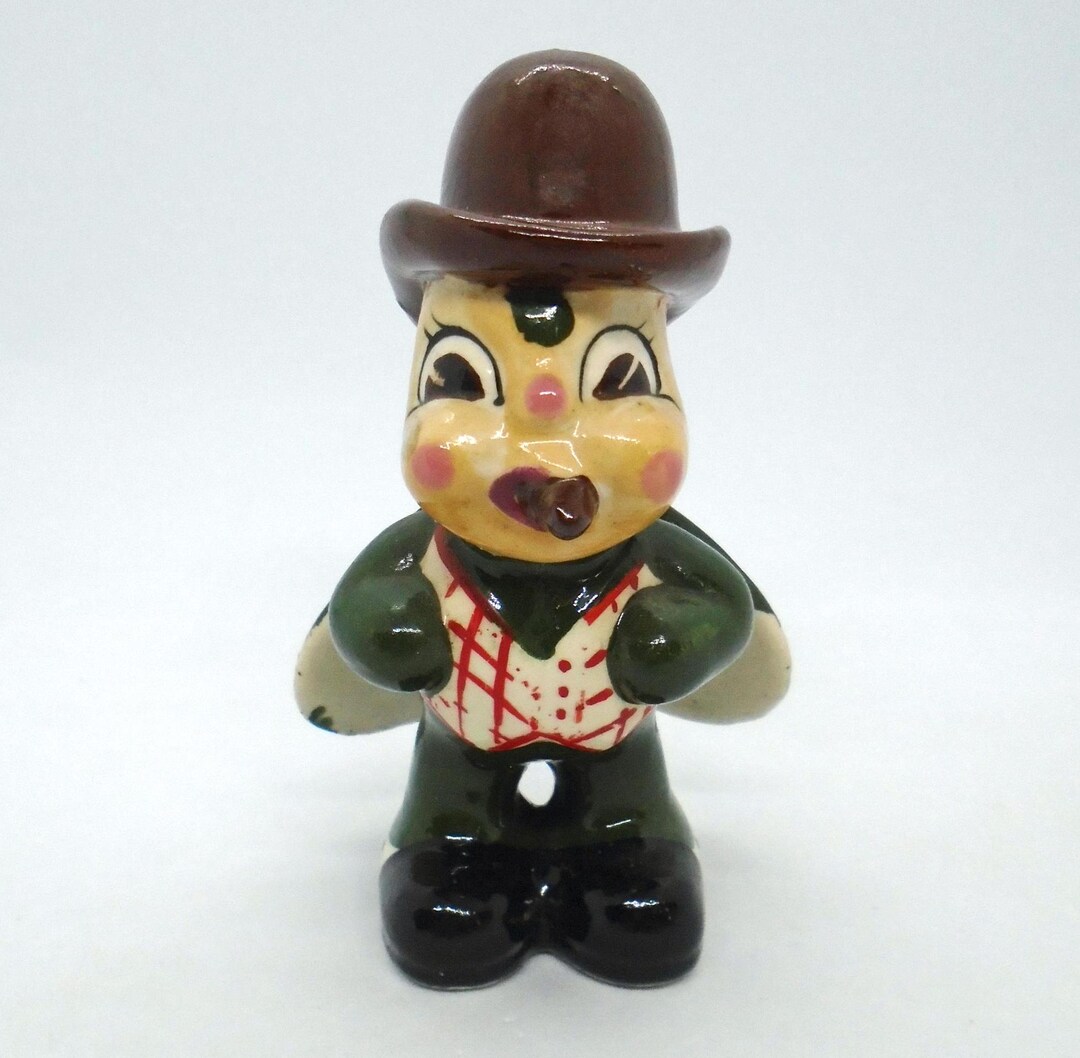 Vintage 1940-50's Anthropomorphic Beetle in Bowler Hat With Cigar ...