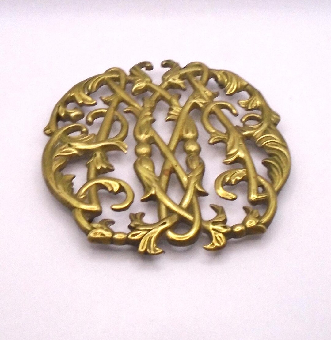 Vintage Brass Trivet Colonial Williamburg Cypher 1950's, CMC Vtg, Made ...