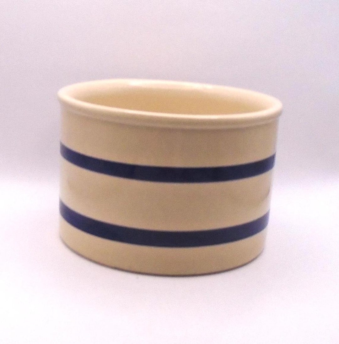 Vintage Robinson Ransbottom Pottery 1 Quart Low Jar Stoneware Crock ...