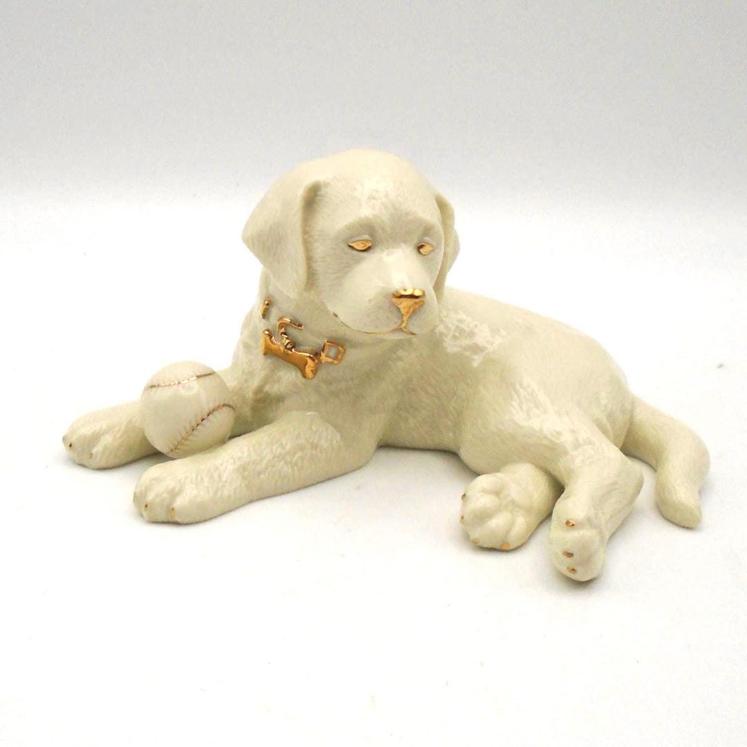 Vintage Lenox Bone China Puppy Figurine: Gold Trimmed Dog Decor - Etsy