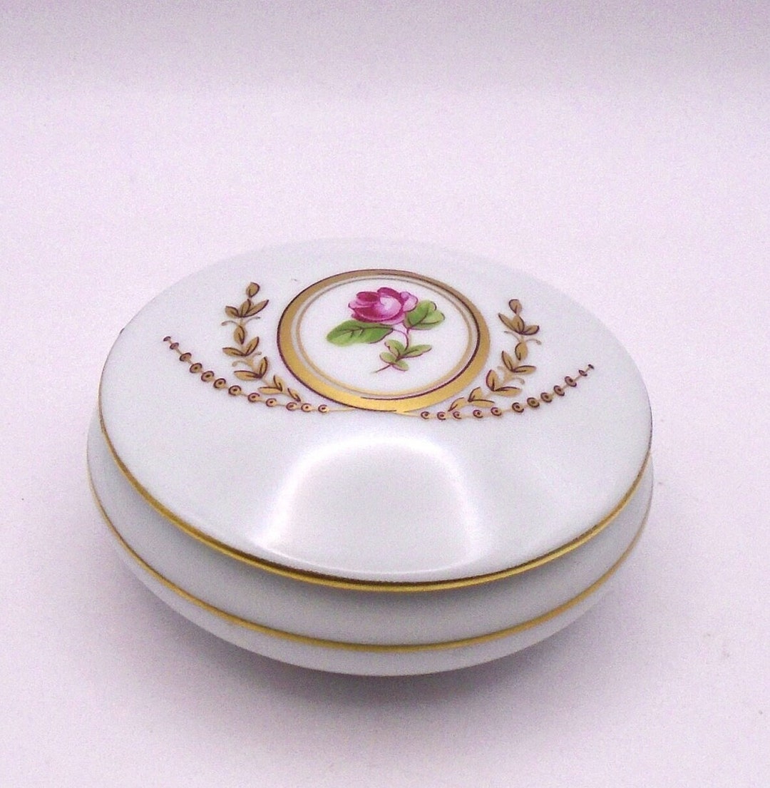 Vintage Porcelain Limoges Castel France Painted Porcelain Trinket ...