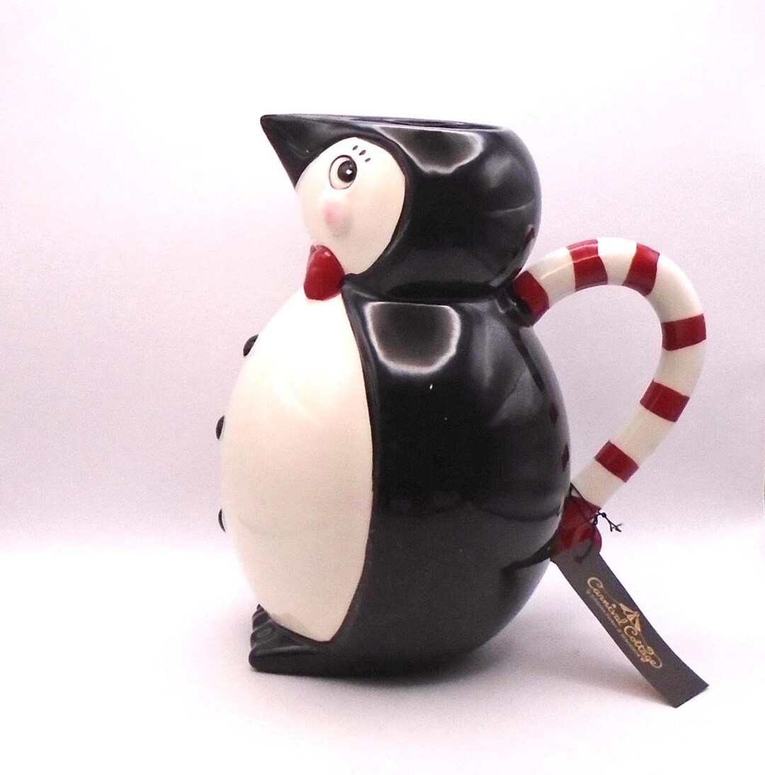 Vintage Christmas Penguin Pitcher, Carnival Cottage, Johanna Parker ...