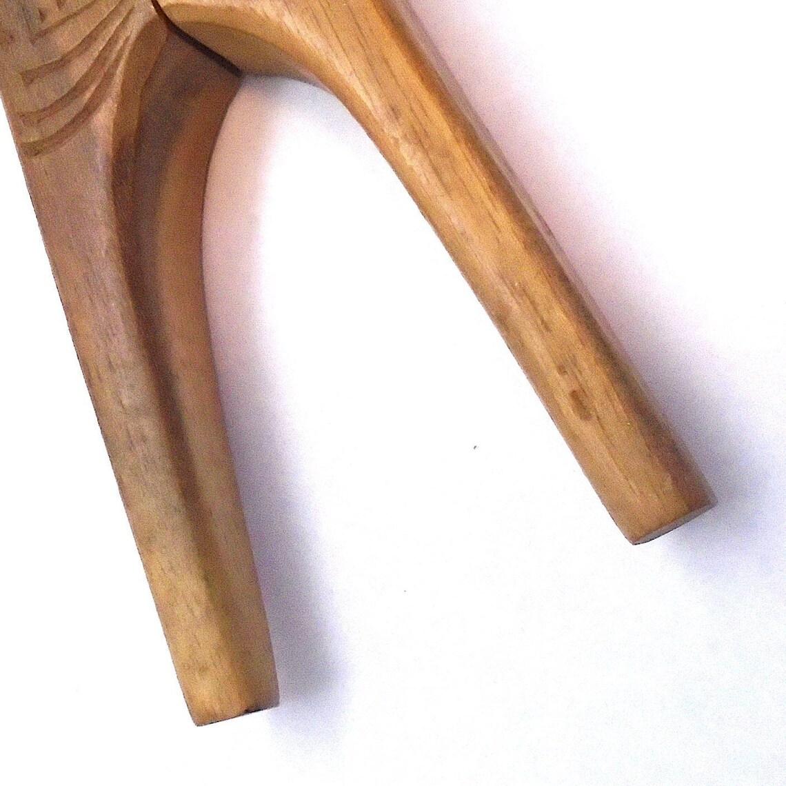 Vintage Folk Art Hand chip Carved Wooden Nut - Etsy